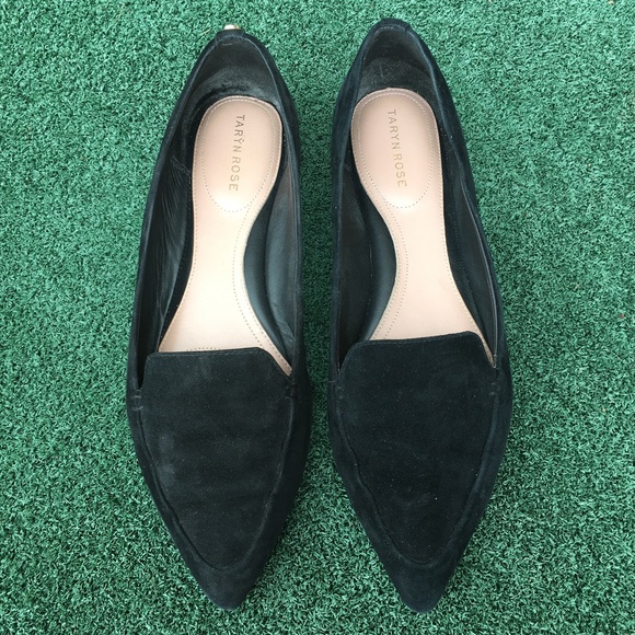 Taryn Rose | Shoes | Taryn Rose Fay Pointed Toe Loafer Suede Black 1 ...